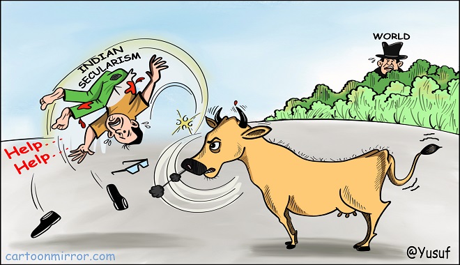 Cow Secularism - Cartoon Mirror